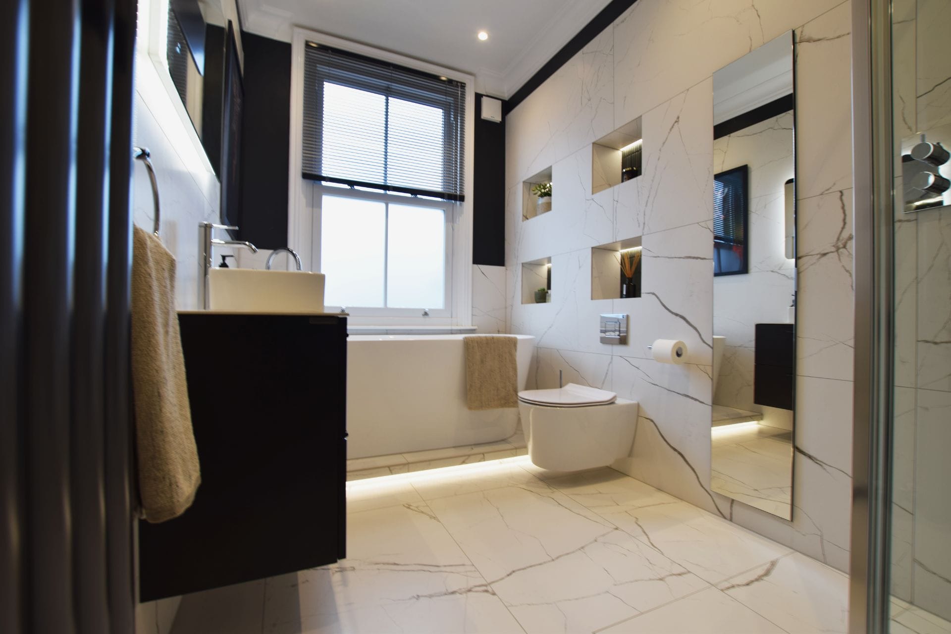 Atmospheric Modern Bathroom - The London Bath Co.